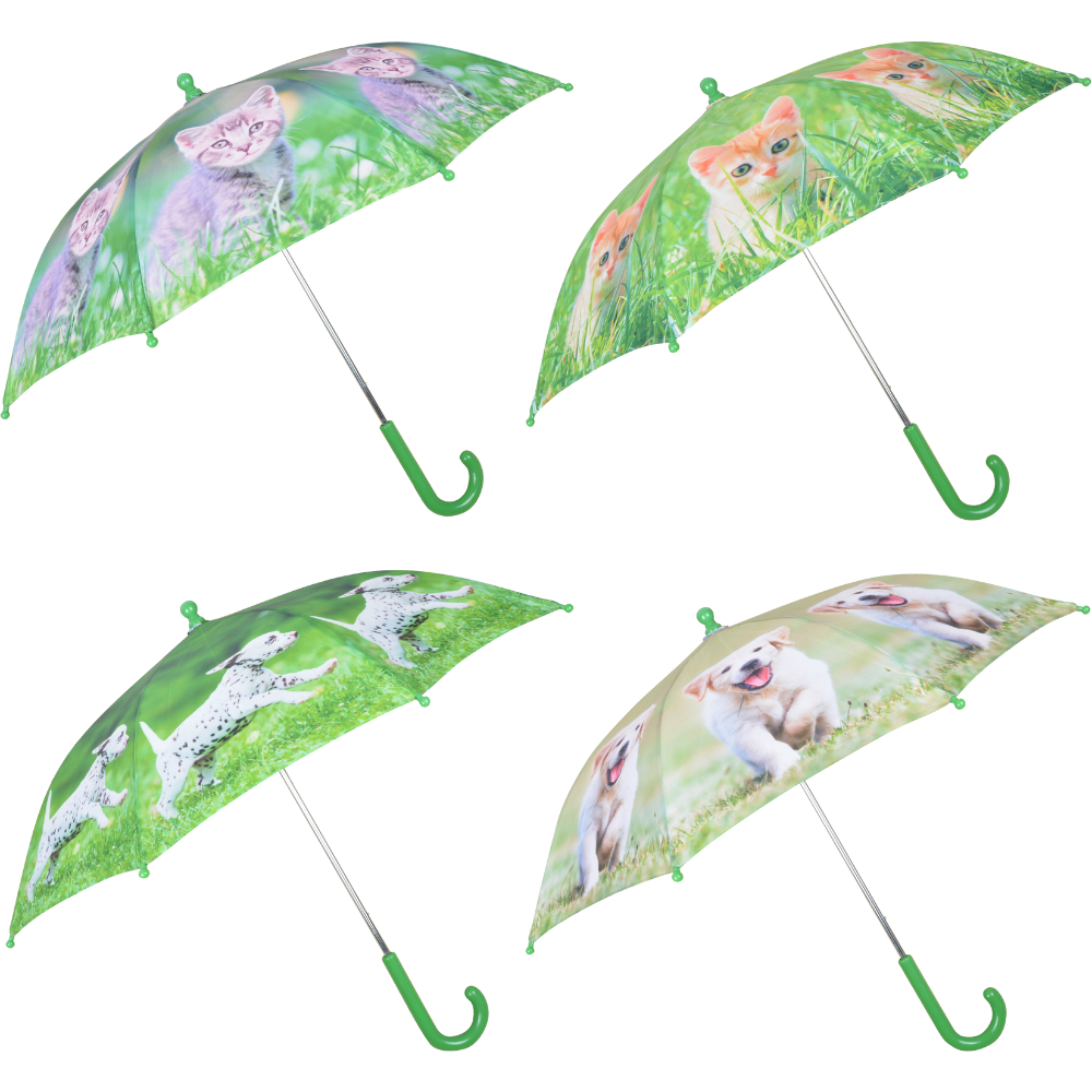 ESSCHERT DESIGN Children's 'Puppies & Kittens' Umbrella - Set of 4 ...