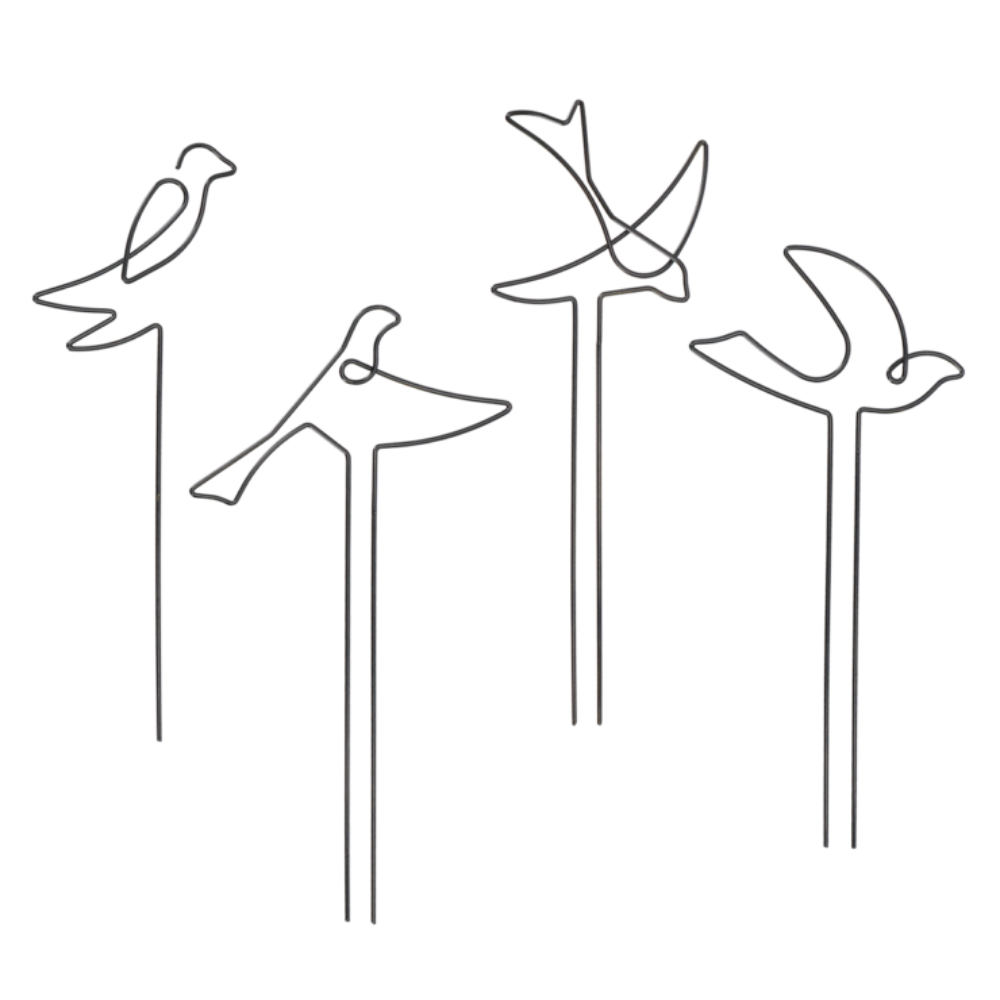 ESSCHERT DESIGN Indoor Plant Support Bird - Set of 4 — Core Supply ...